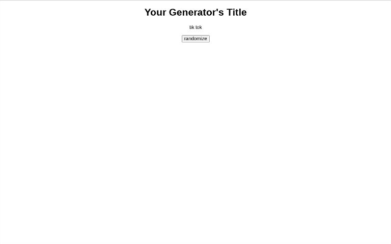 Wetsyfrq7r ― Perchance Generator