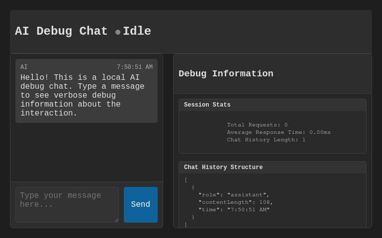 AI Debug Chat Idle