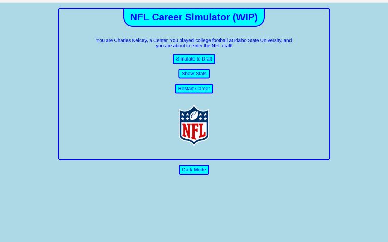 NFL Career Simulator ― Perchance Generator