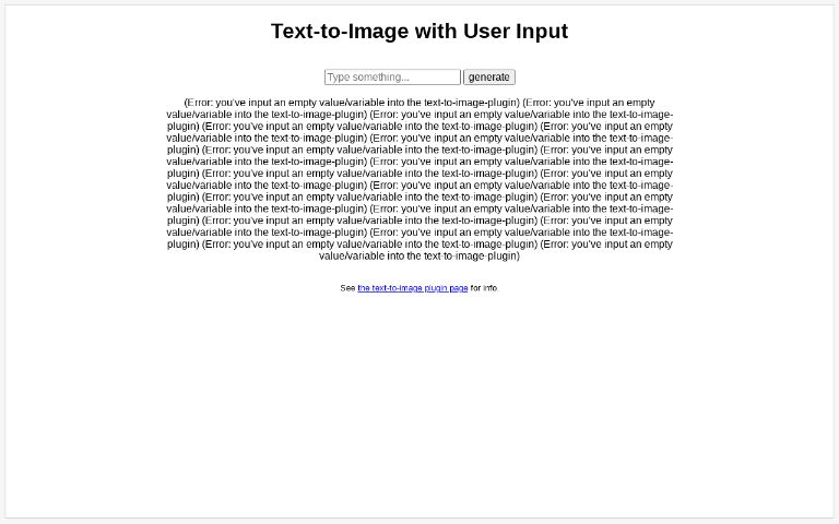 Text-to-Image with User Input ― Perchance Generator