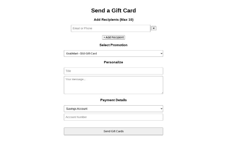 Send a Gift Card ― Perchance Generator