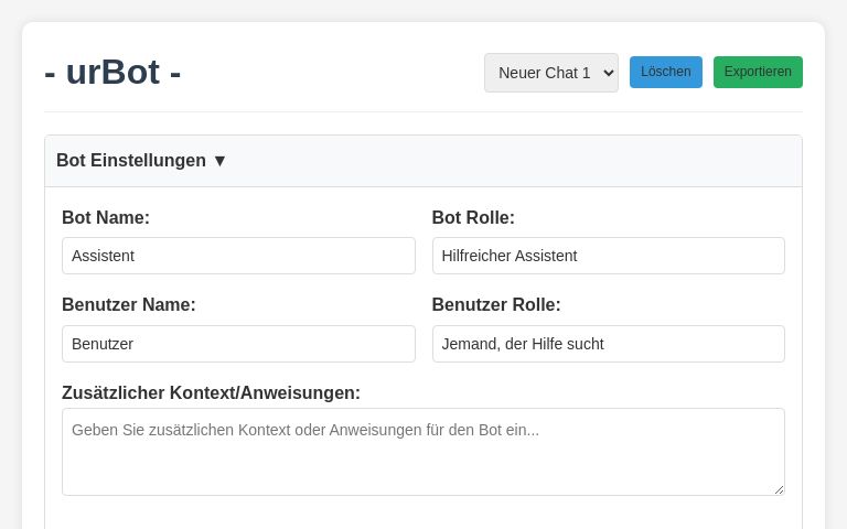 - urBot - ― Perchance Generator