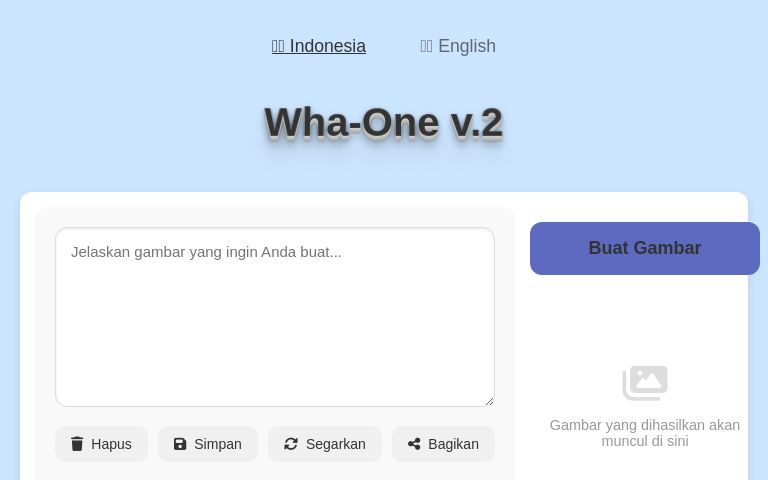 Wha-One v.2 ― Perchance Generator