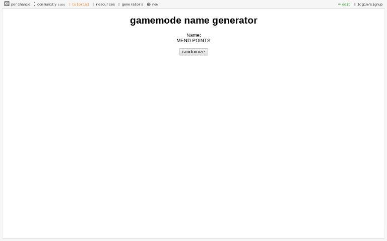 gamemode name generator