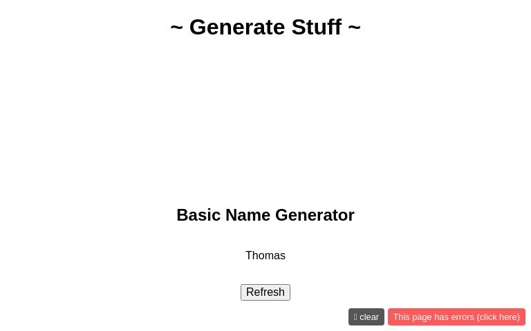 Generate Stuff