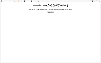 ≖ ͜ʖ≖) ｡oO( Verbs ) ― Perchance Generator