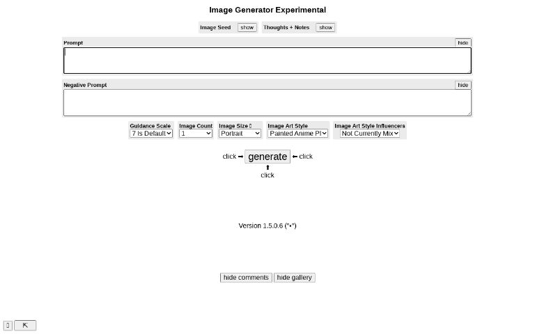 Image Generator Experimental