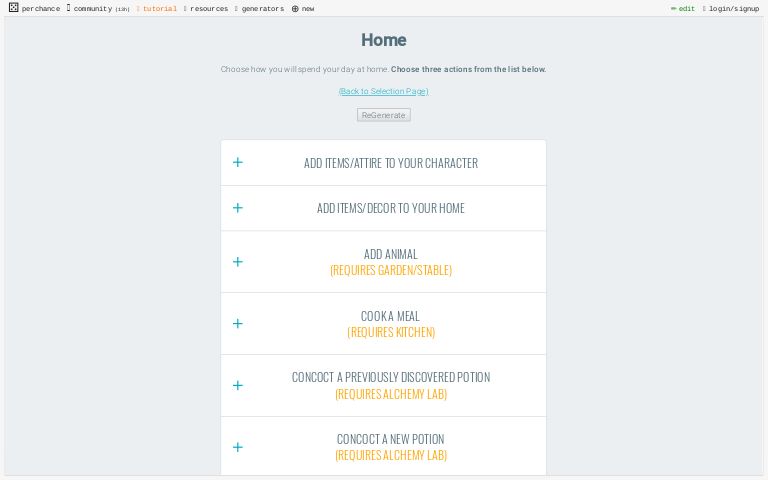 Home ― Perchance Generator
