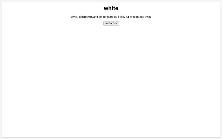 white ― Perchance Generator