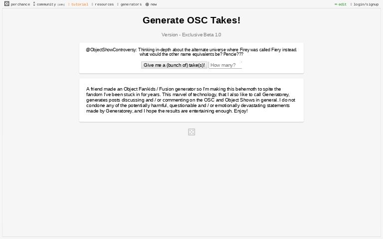 Generate OSC Takes!