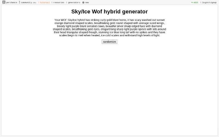 Sky/Ice Wof hybrid generator