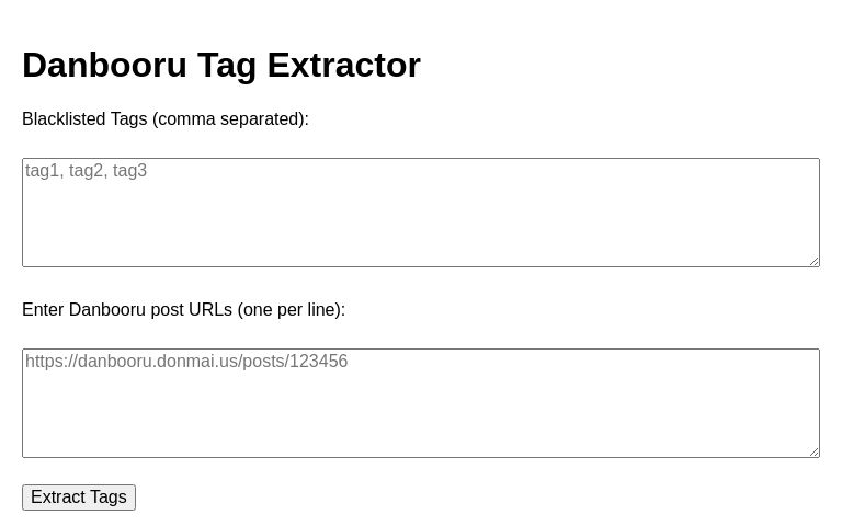 Danbooru Tag Extractor ― Perchance Generator