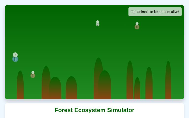Forest Ecosystem Simulator ― Perchance Generator