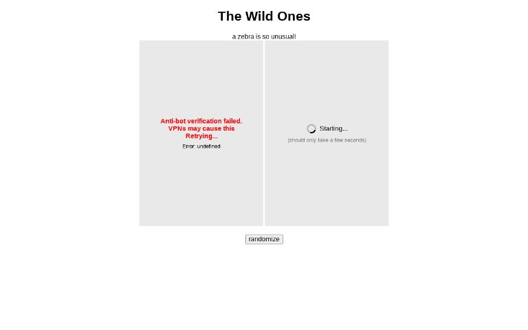 The Wild Ones ― Perchance Generator