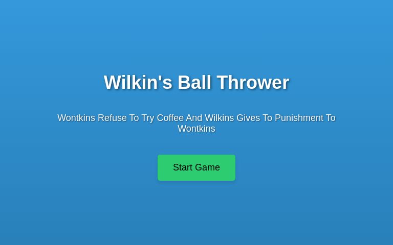 Wilkin's Ball Thrower ― Perchance Generator