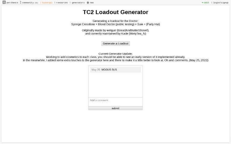 TC2 Loadout Generator