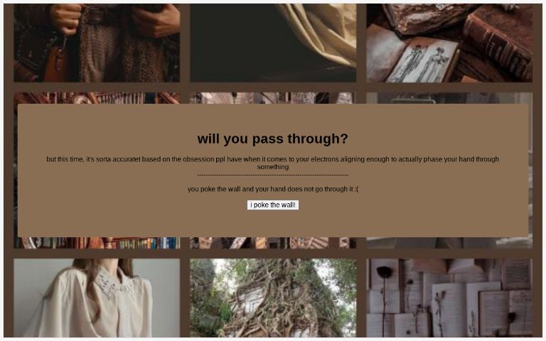 will you pass through? ― Perchance Generator
