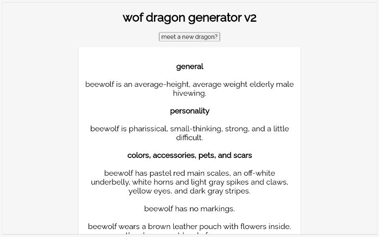 wof dragon generator v2