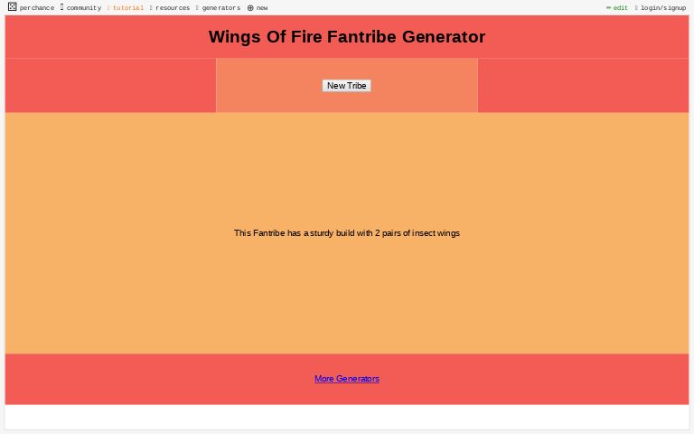Wings Of Fire Fantribe Generator