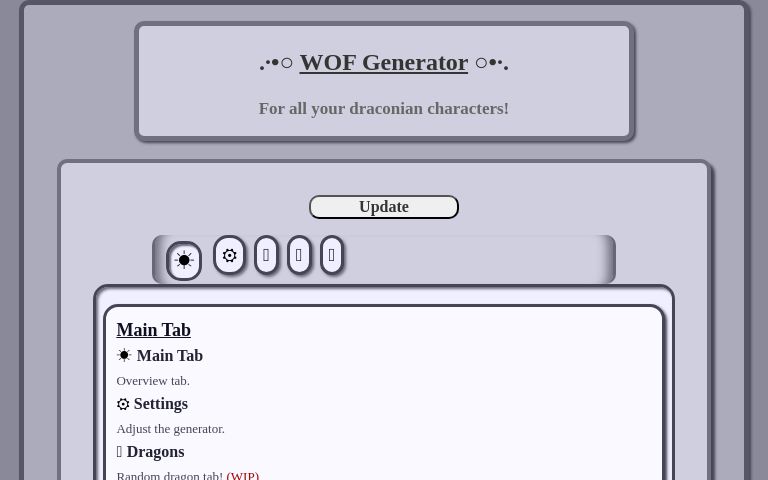 WOF Generator