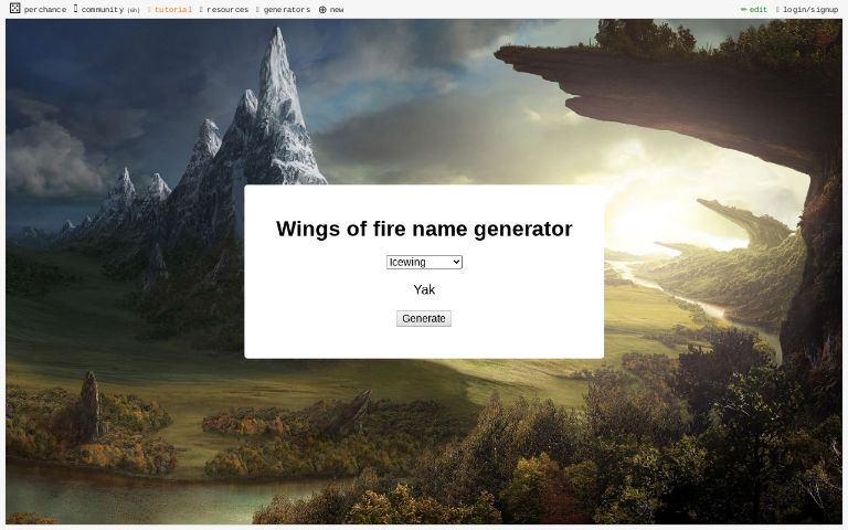Wings of fire name generator