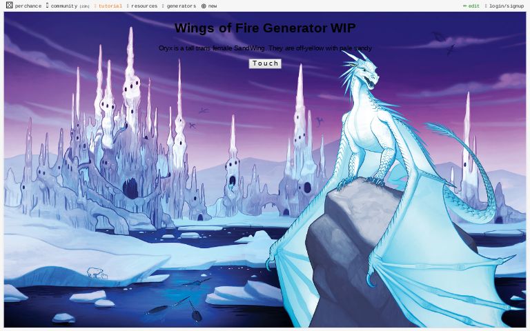 Wings of Fire Generator WIP