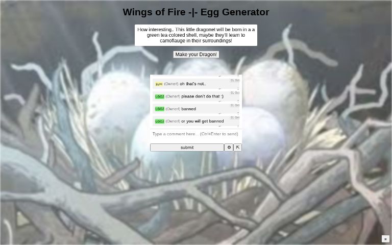 Wings of Fire -|- Egg Generator