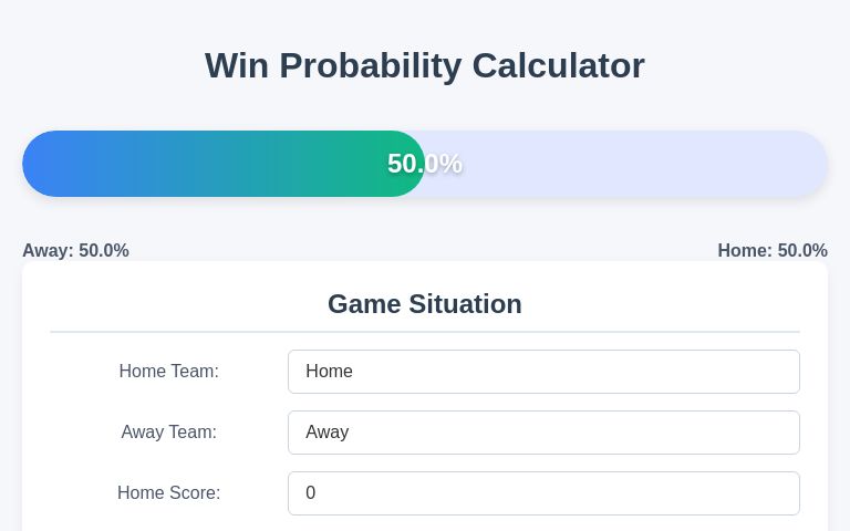 Win Probability Calculator ― Perchance Generator