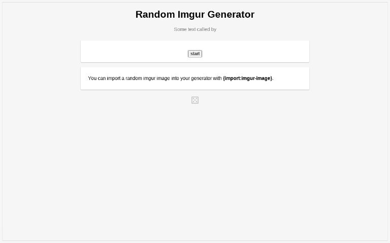 Random Imgur Generator