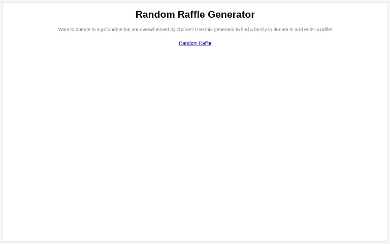Random Raffle Generator