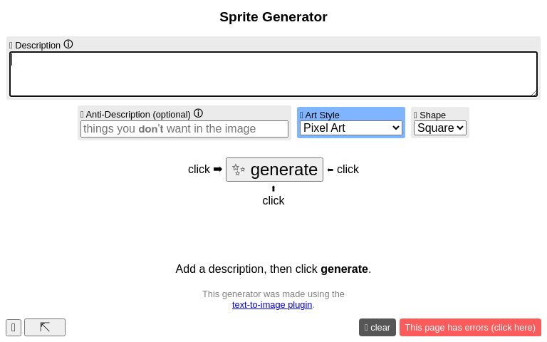 Sprite Generator