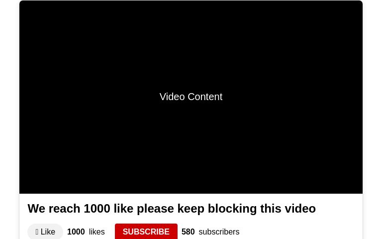 We reach 1000 like please keep blocking this video ― Perchance Generator