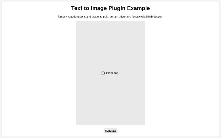 Text to Image Plugin Example