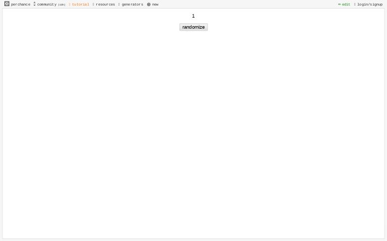 Minimal ― Perchance Generator