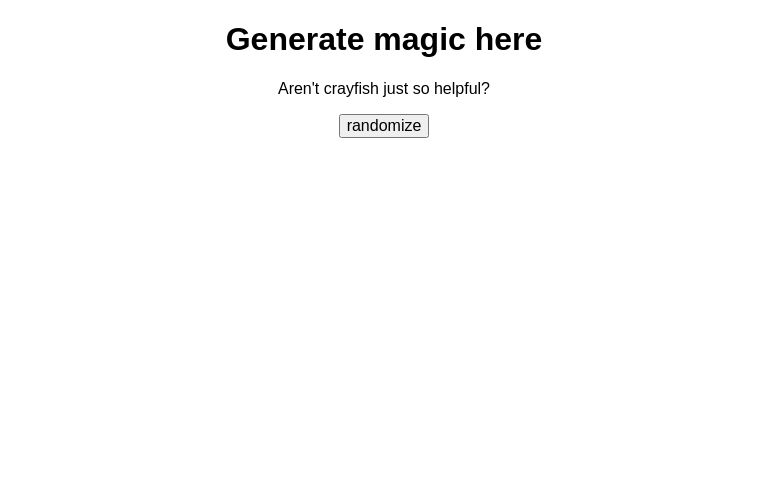 Generate magic here