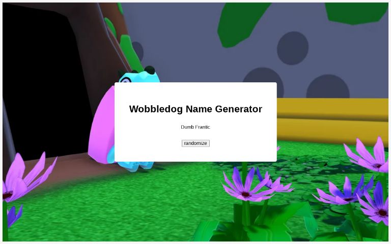 Wobbledog Name Generator