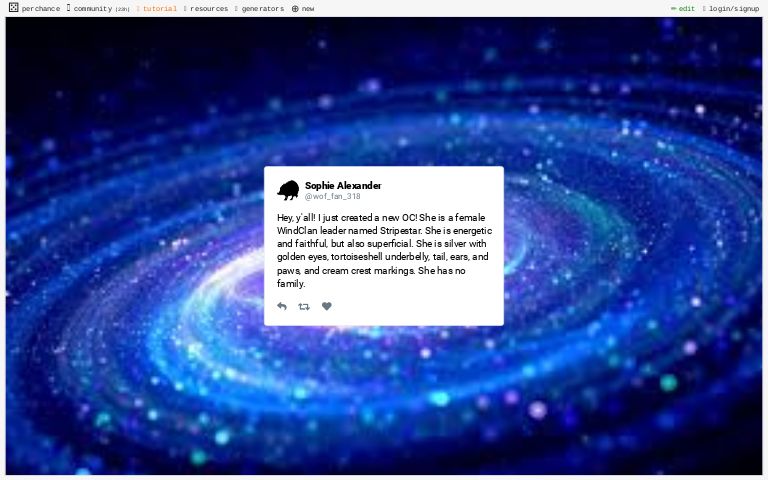 WoF/Warriors Character Creator ― Perchance Generator