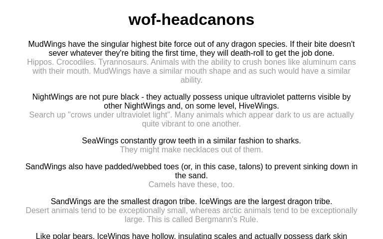wof-headcanons ― Perchance Generator