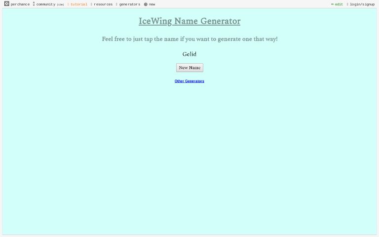 IceWing Name Generator