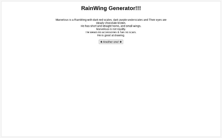 RainWing Generator!!!