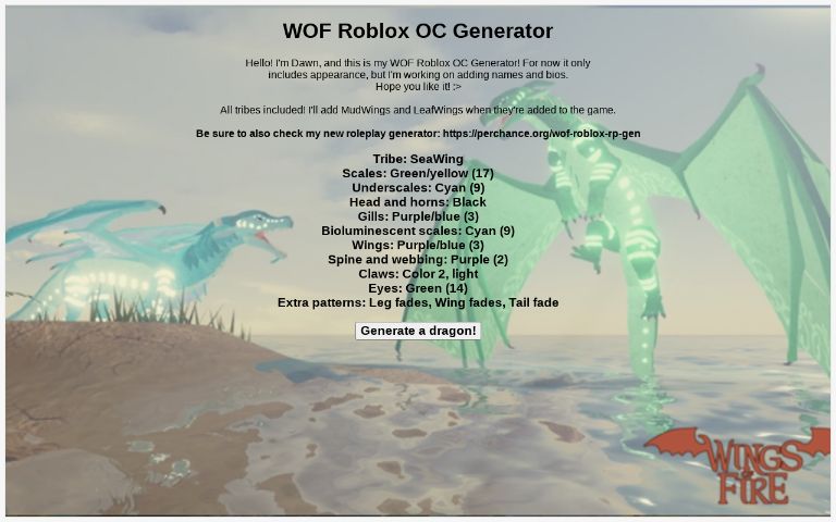 WOF Roblox OC Generator