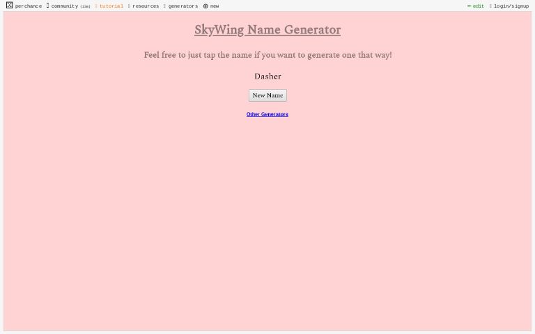 SkyWing Name Generator
