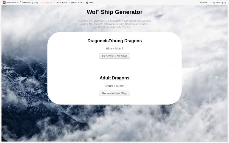 WoF Ship Generator