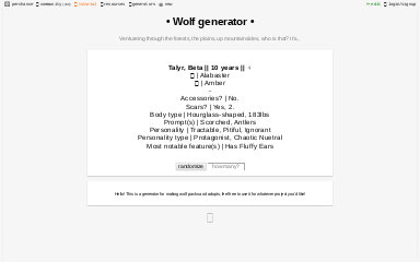 Wolf generator •