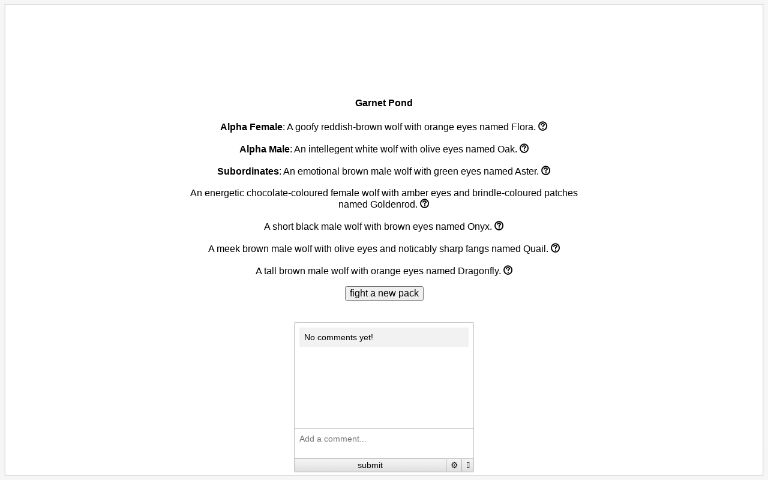Cloudwatcher's Wolf Pack Generator