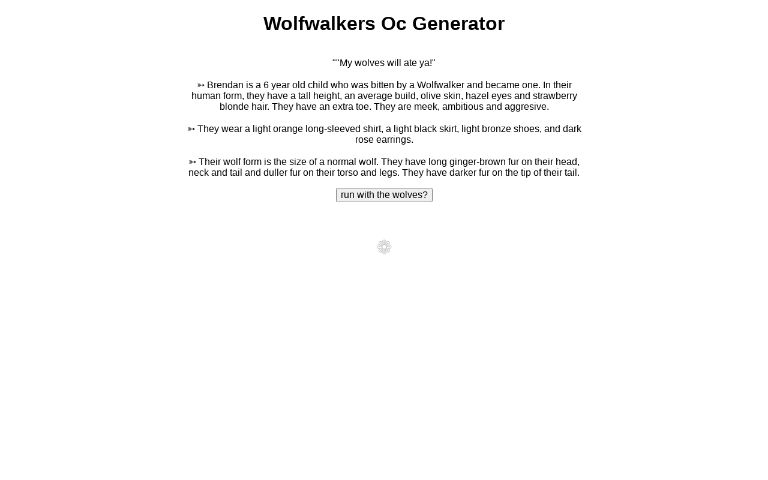 Wolfwalkers Oc Generator
