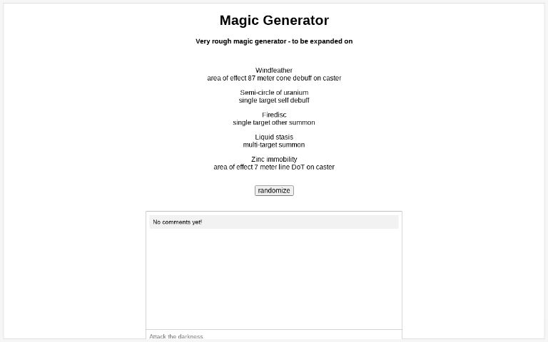 Magic Generator