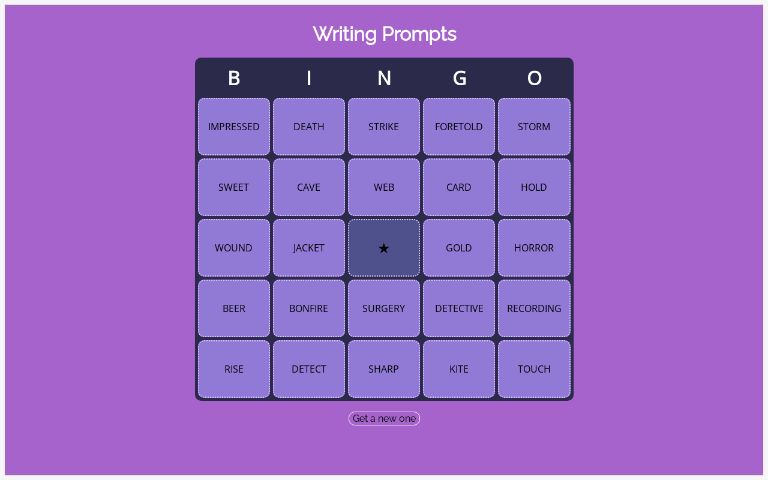 Writing Prompts ― Perchance Generator