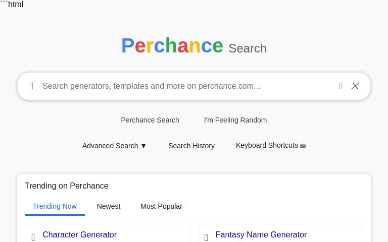 Working Perchance Search Engines Find Any Generator By Ardy