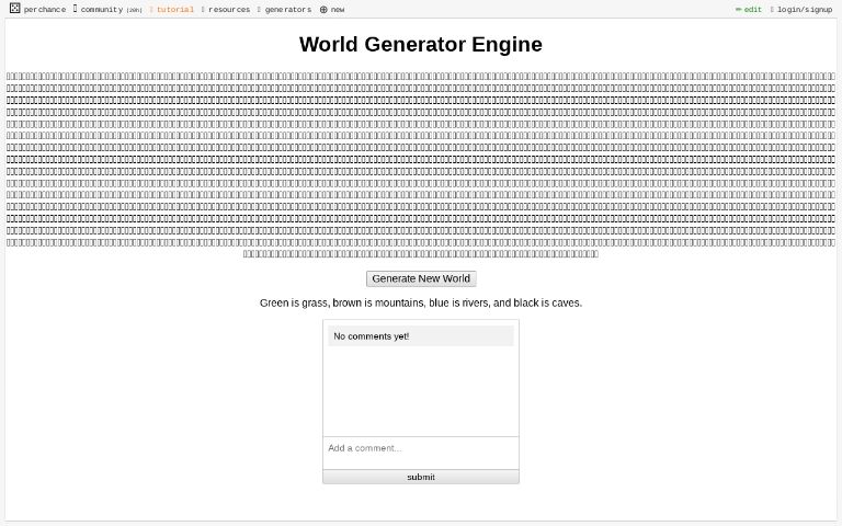World Generator Engine